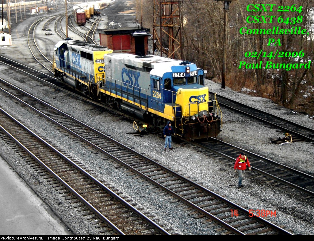 CSXT 2264 Road Slug CSXT 6438 GP40-2 02/14/2006